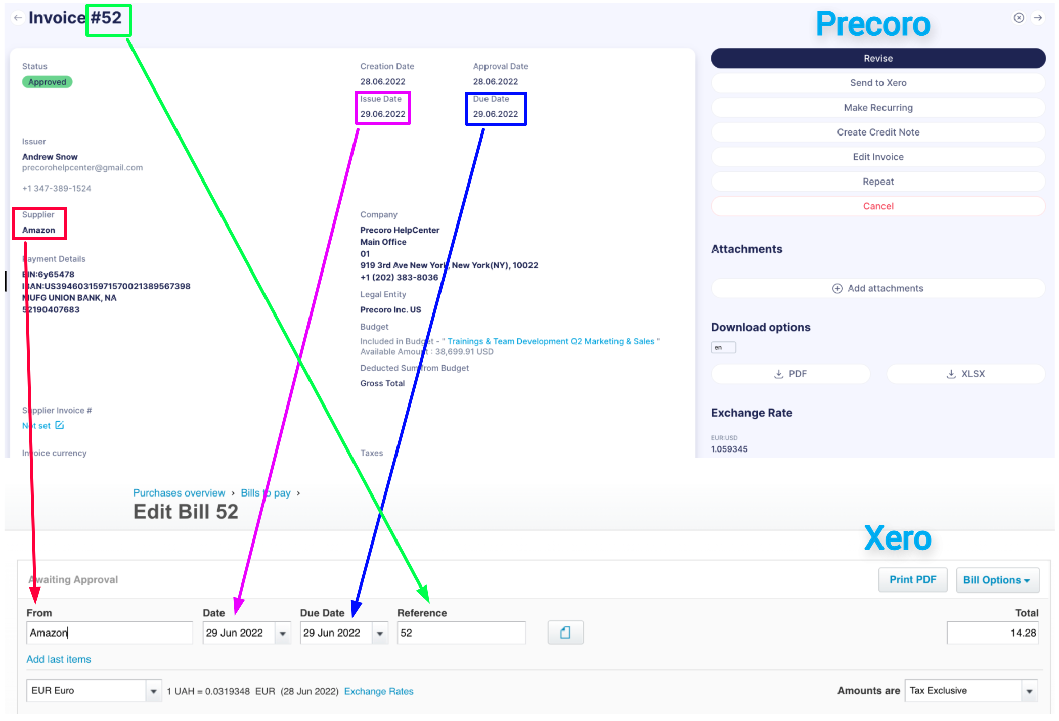 Exporting Approved Invoices to Xero Exporting Approved Invoices to Xero